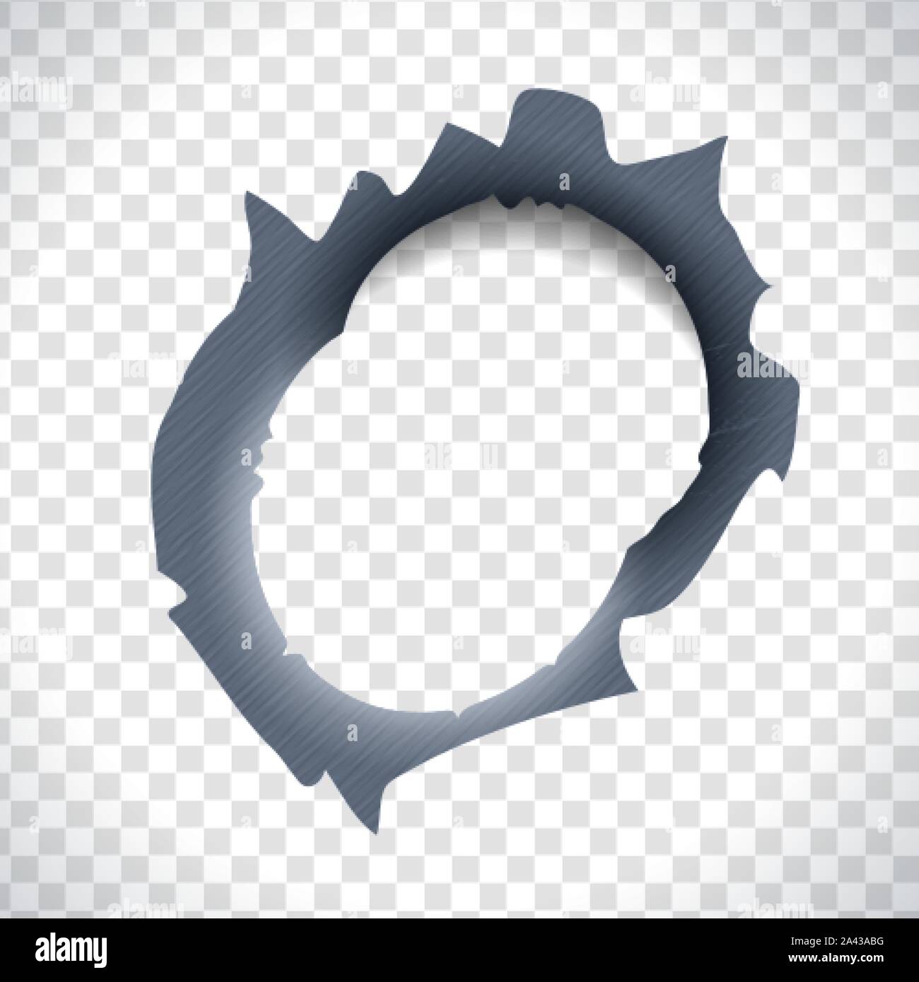 Double hit bullet hole in a metal material Stock Vector Image & Art - Alamy