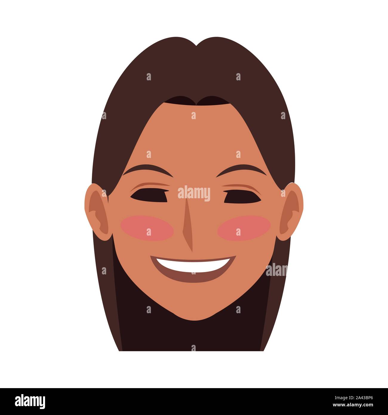 cartoon woman smiling icon Stock Vector Image & Art - Alamy