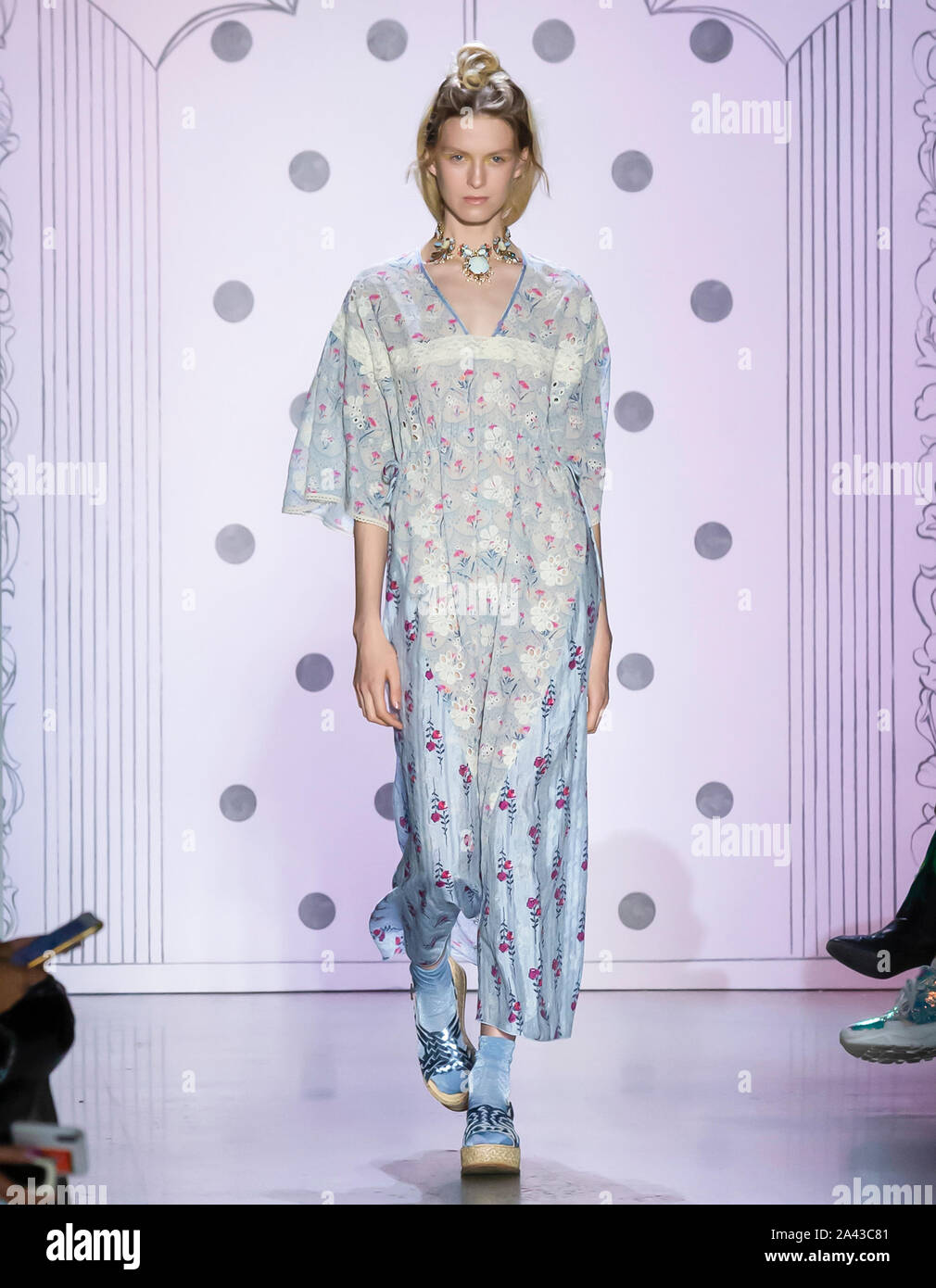 New York, NY - Sept 09, 2019: Emily Driver walks the runway at the Anna ...