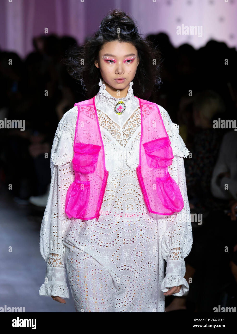 New York, NY - Sept 09, 2019: Yoon Young Bae walks the runway at the ...