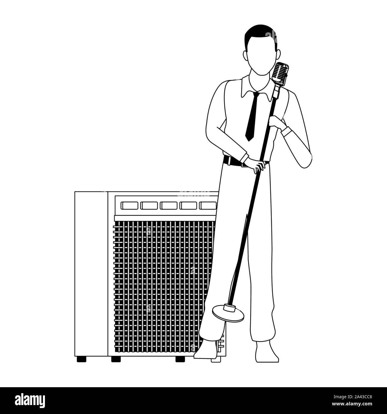 Night event singer Cut Out Stock Images & Pictures - Alamy