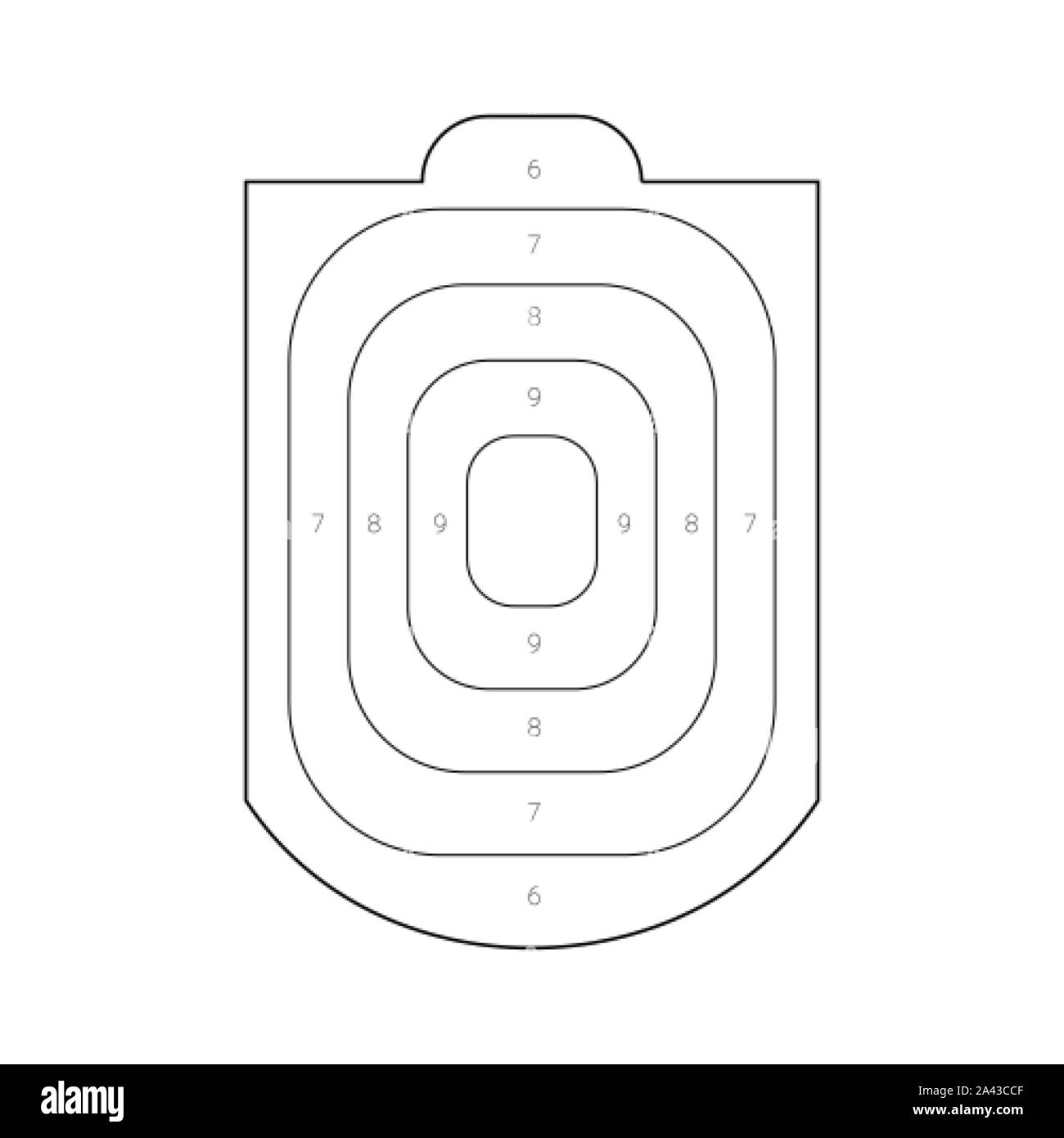 Shooting Target Black Human Silhouette High Resolution Stock ...