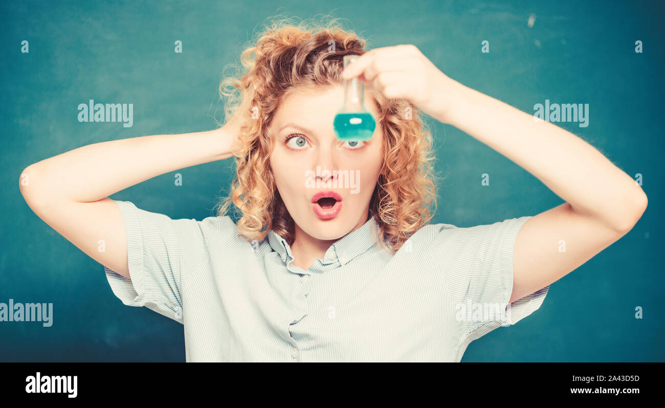 Formula. scientist at school lab. school lesson. biology experiment ...