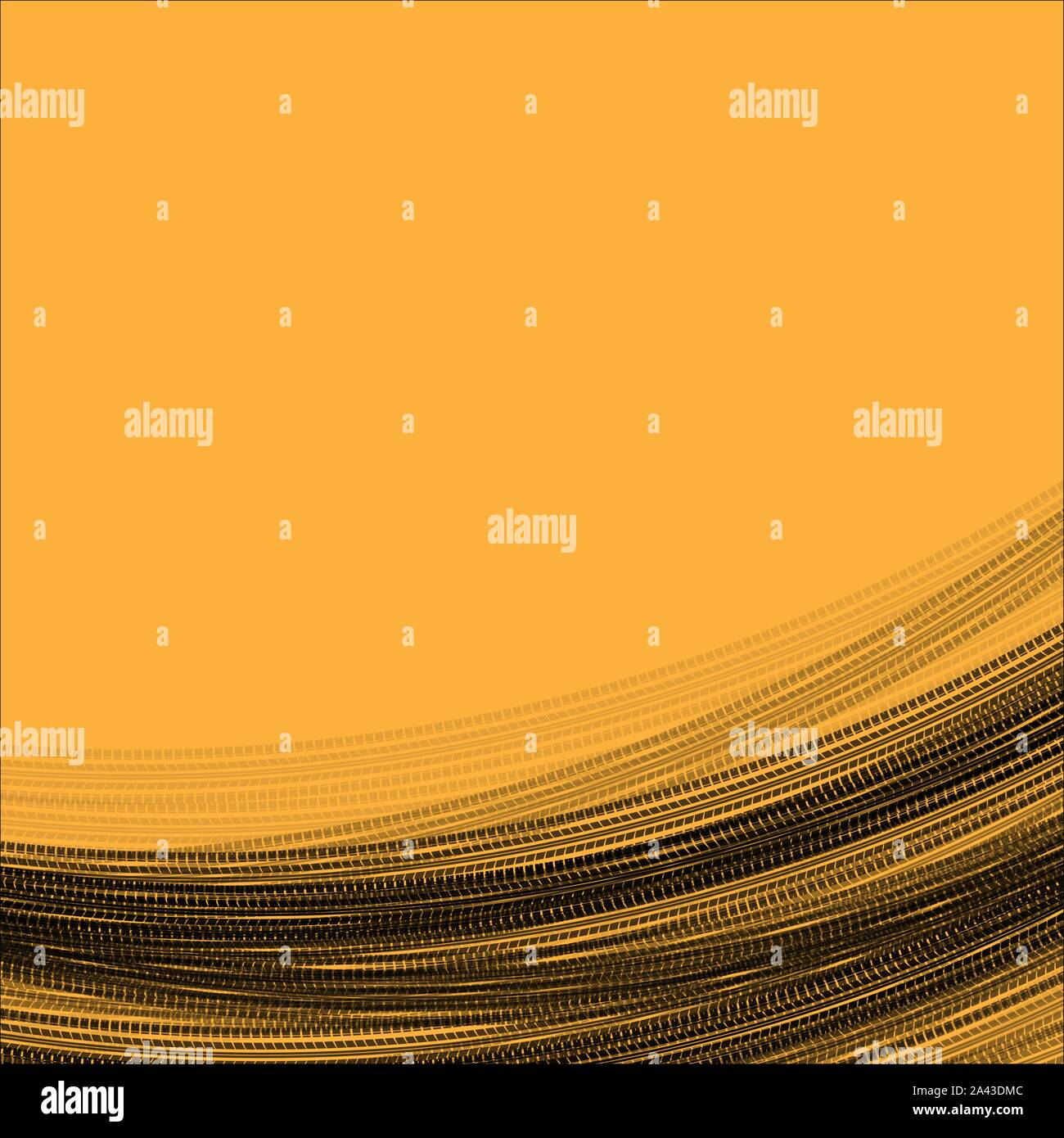 Orange background with black transparent tire tracks Stock Vector Image ...