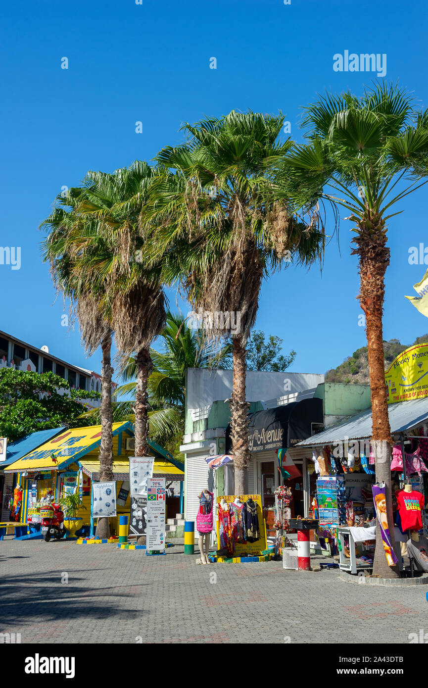Shopping philipsburg st martin maarten hi-res stock photography and ...