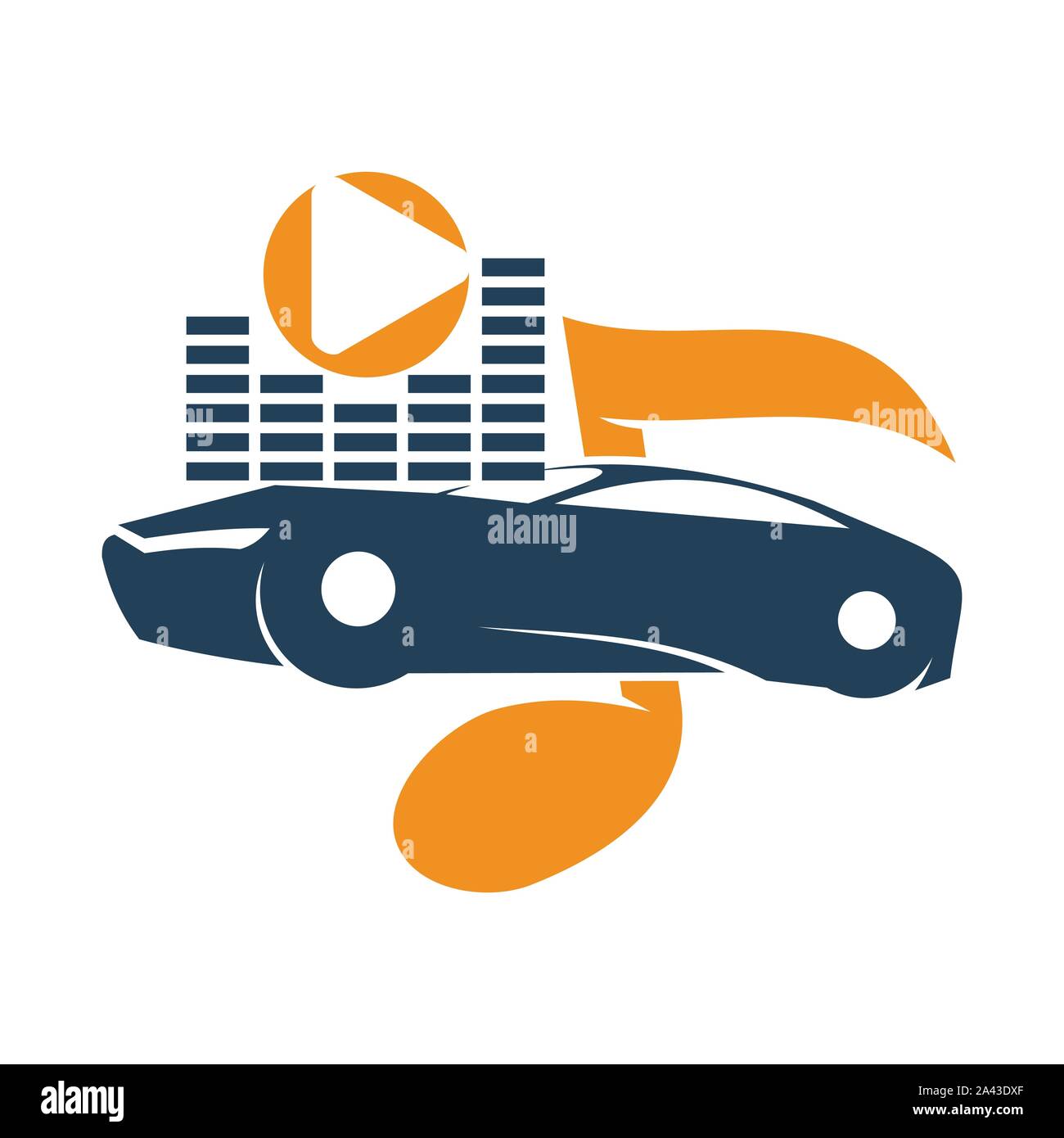 Audio Car System Logo Template Isolated Icon Symbol Vector Stock Vector ...