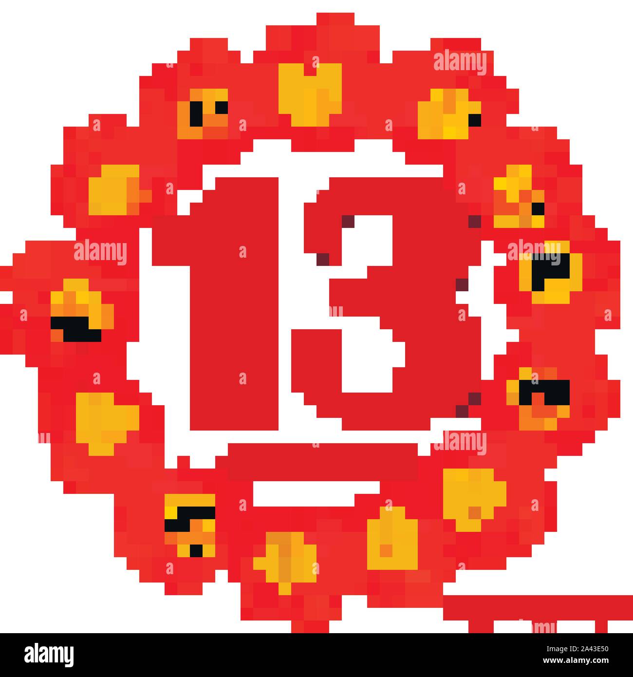 October 13 icon. For planning important day. Banner for holidays and ...