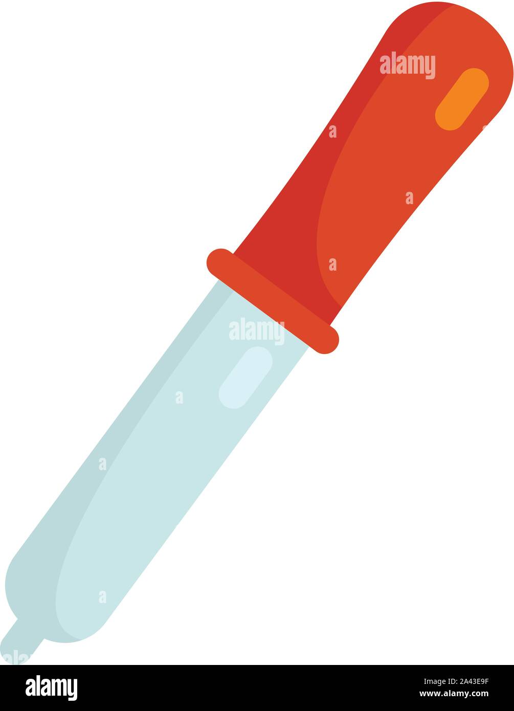 Lab pipette icon. Flat illustration of lab pipette vector icon for web ...