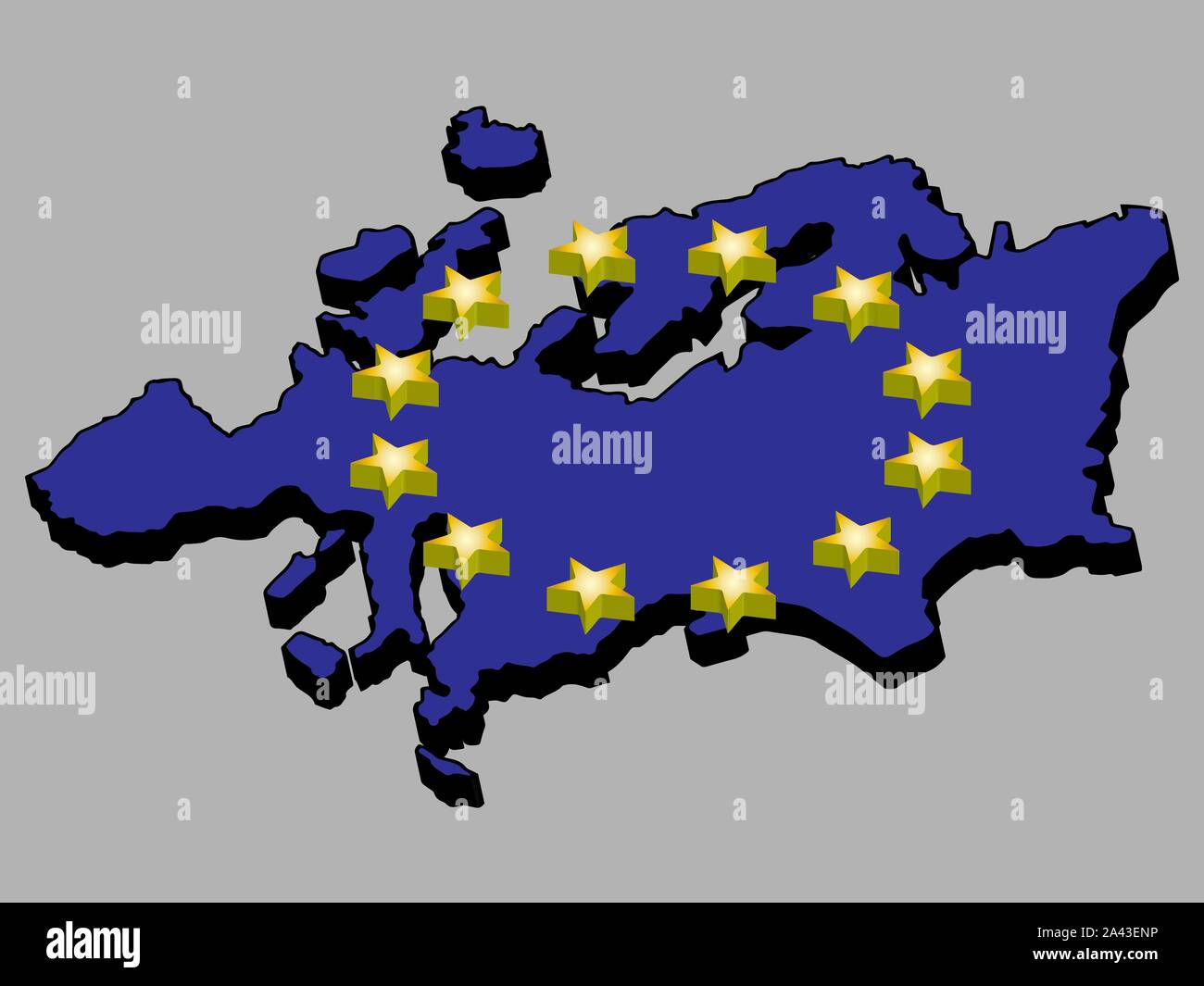 Europe map flag 3d Vector illustration eps 10 Stock Vector Image & Art ...