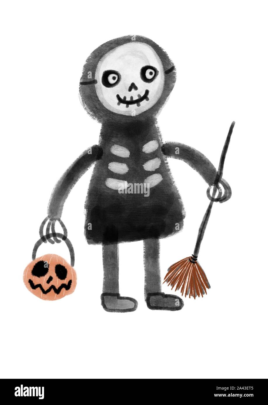 a trick or treater illustration Stock Photo - Alamy