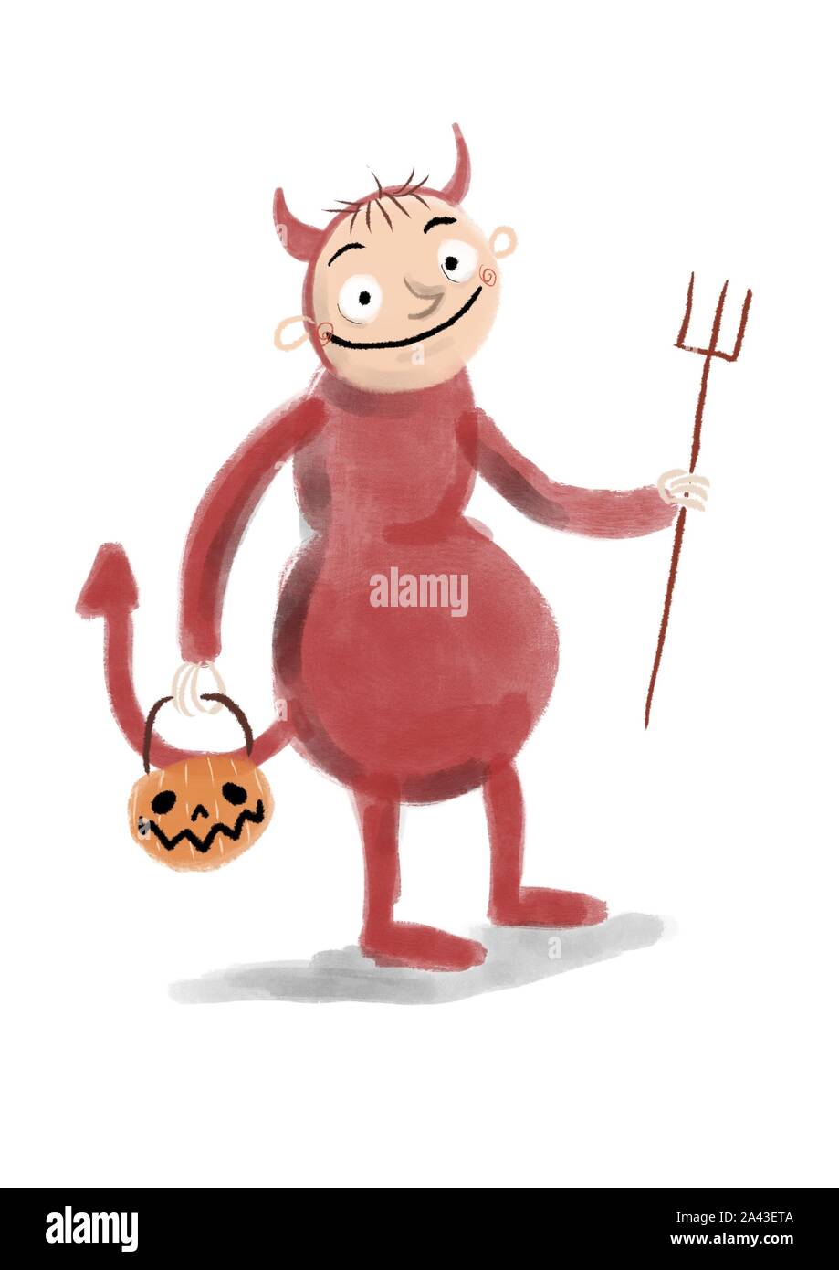 a trick or treater illustration Stock Photo - Alamy