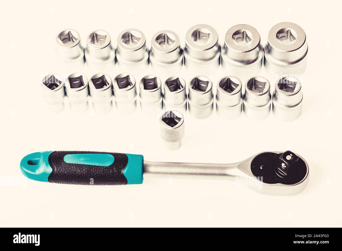 socket wrench isolated on white background. It is A Promise. various ...