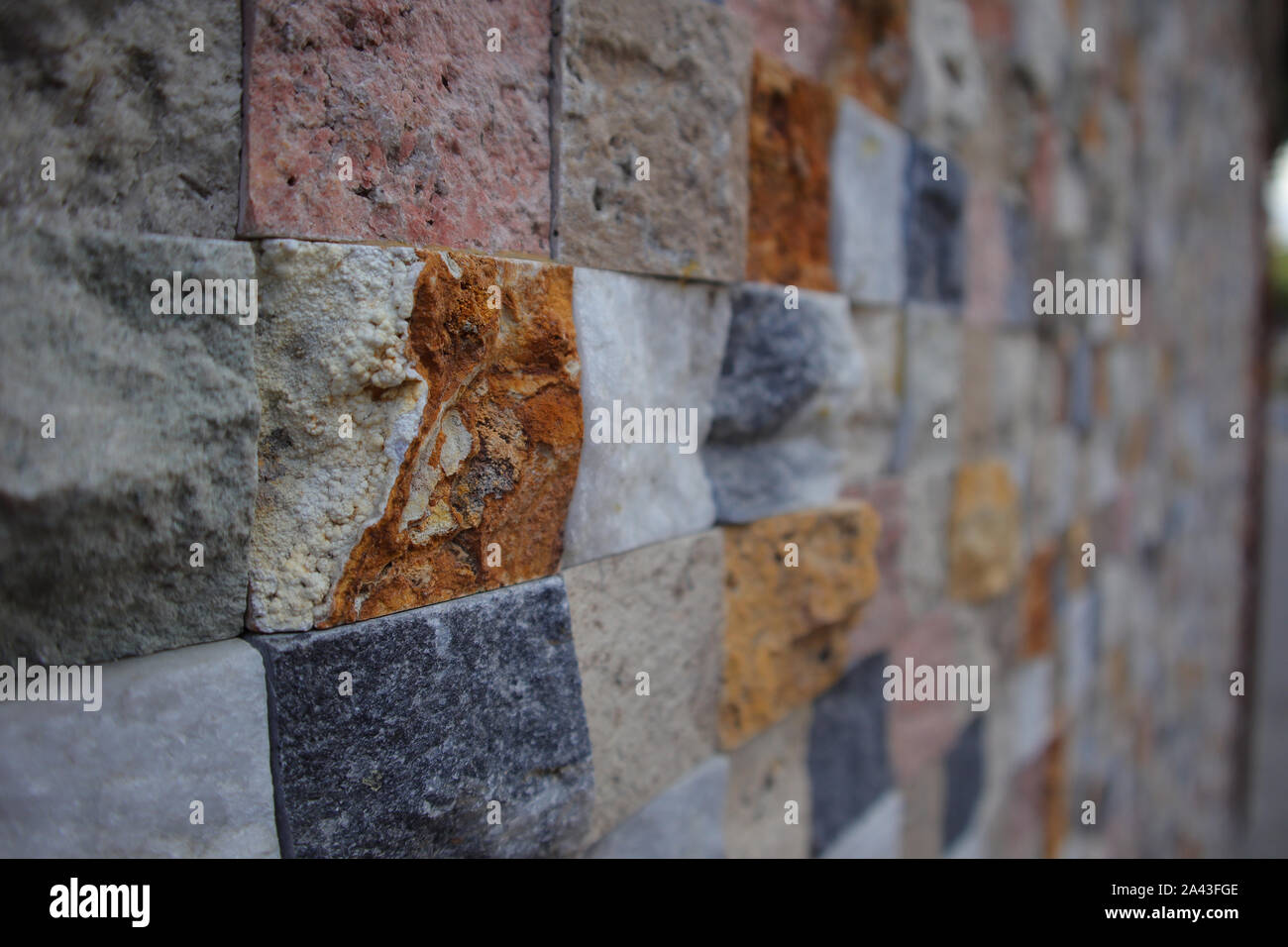 New Colored Wall Made From New Cutted Stone. Texture Pattern Structued ...