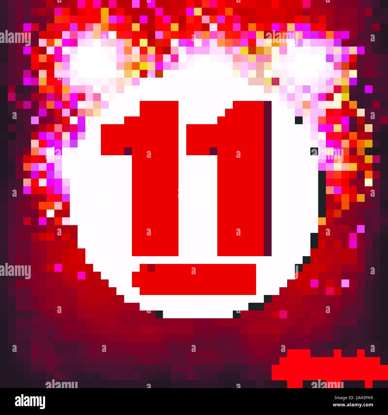 October 11 icon. For planning important day. Banner for holidays and ...