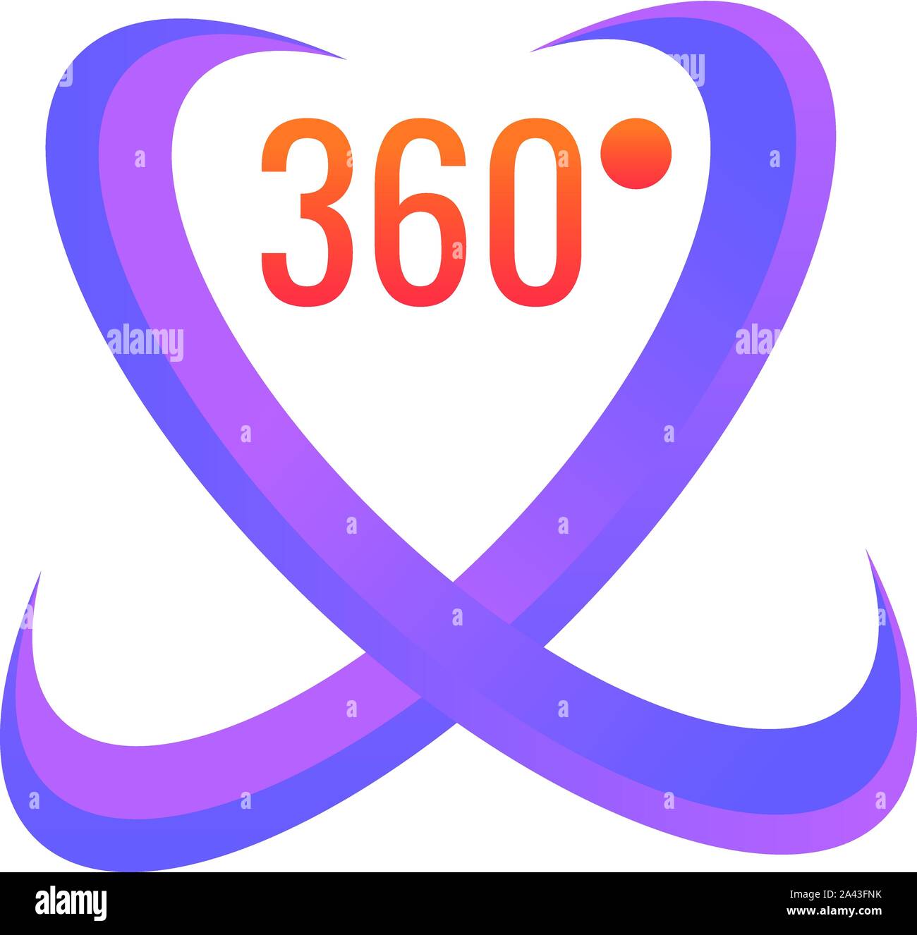 Vr headset 360 degrees icon. Cartoon of vr headset 360 degrees vector ...