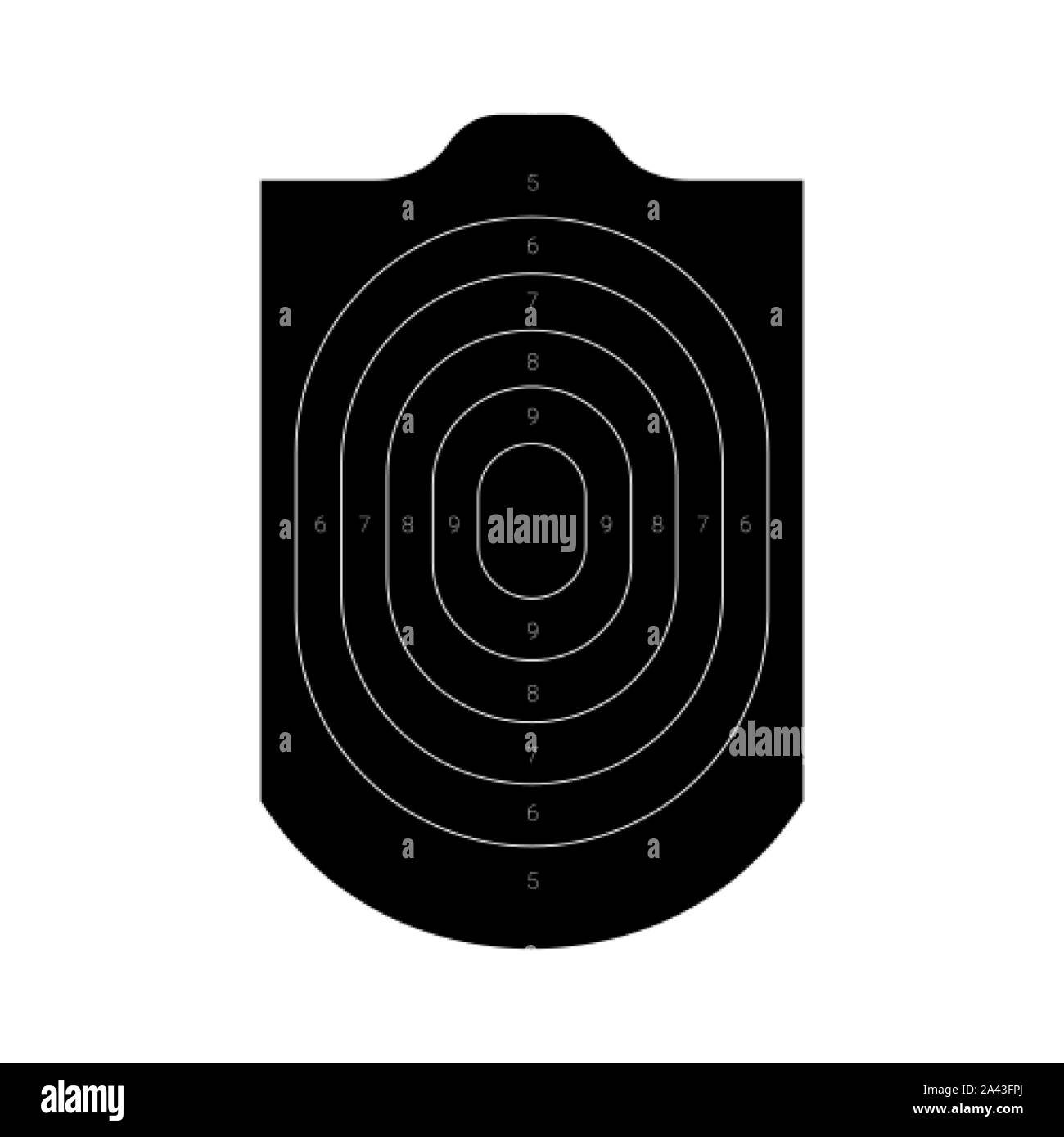 Shooting Target Black Human Silhouette High Resolution Stock ...