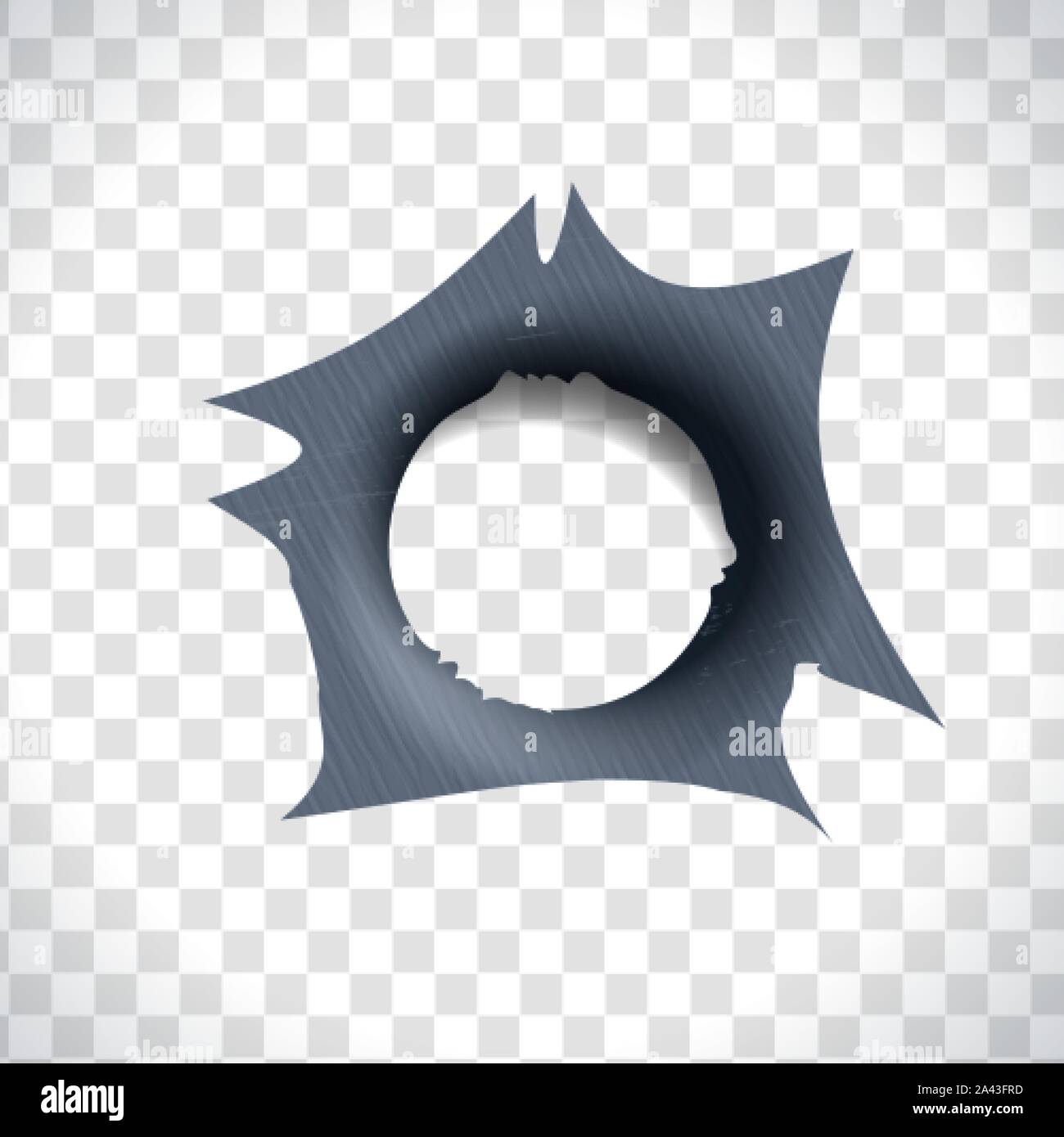 Bullet Holes In Metal Vector