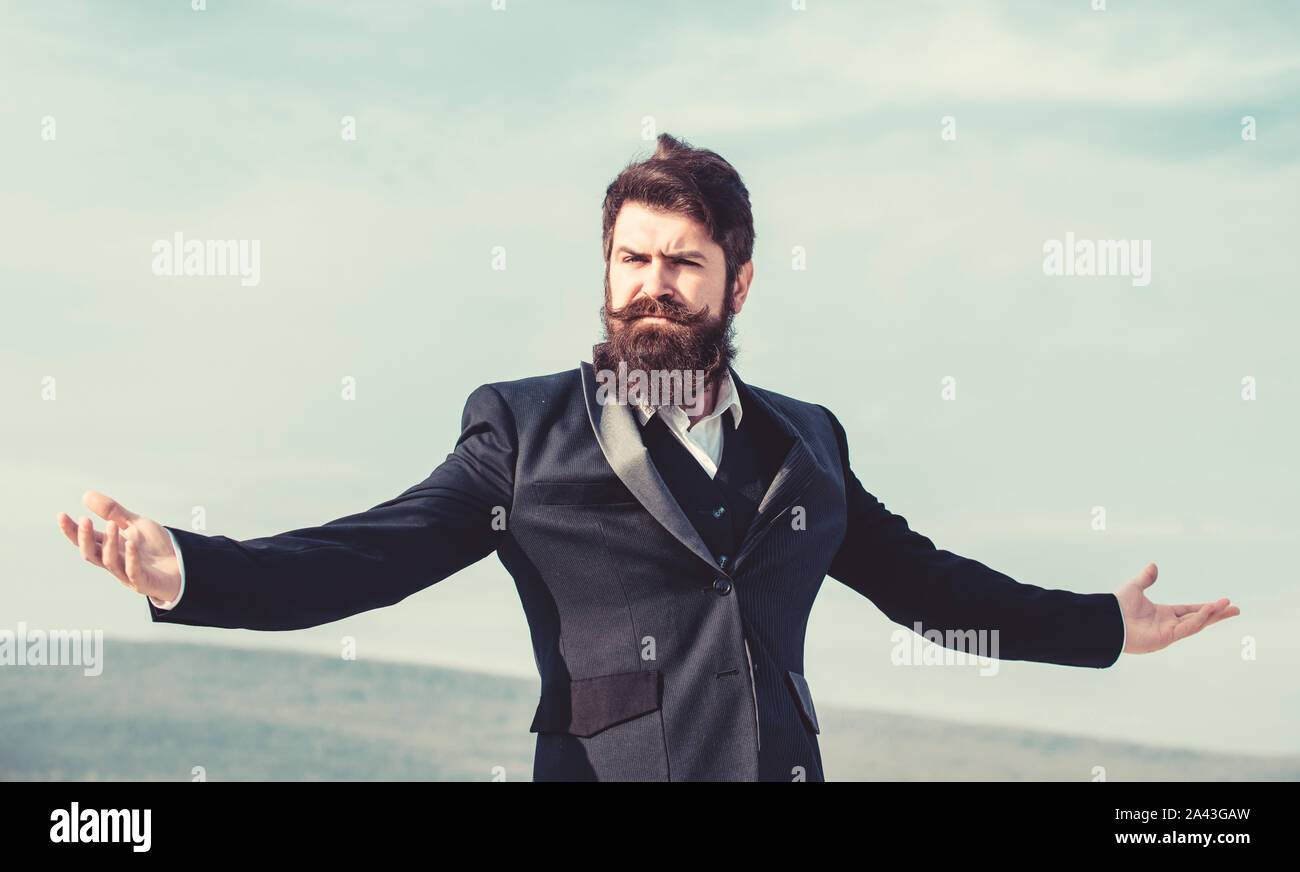 Feeling undefeated. Self proud and narcissistic. Hipster bearded ...