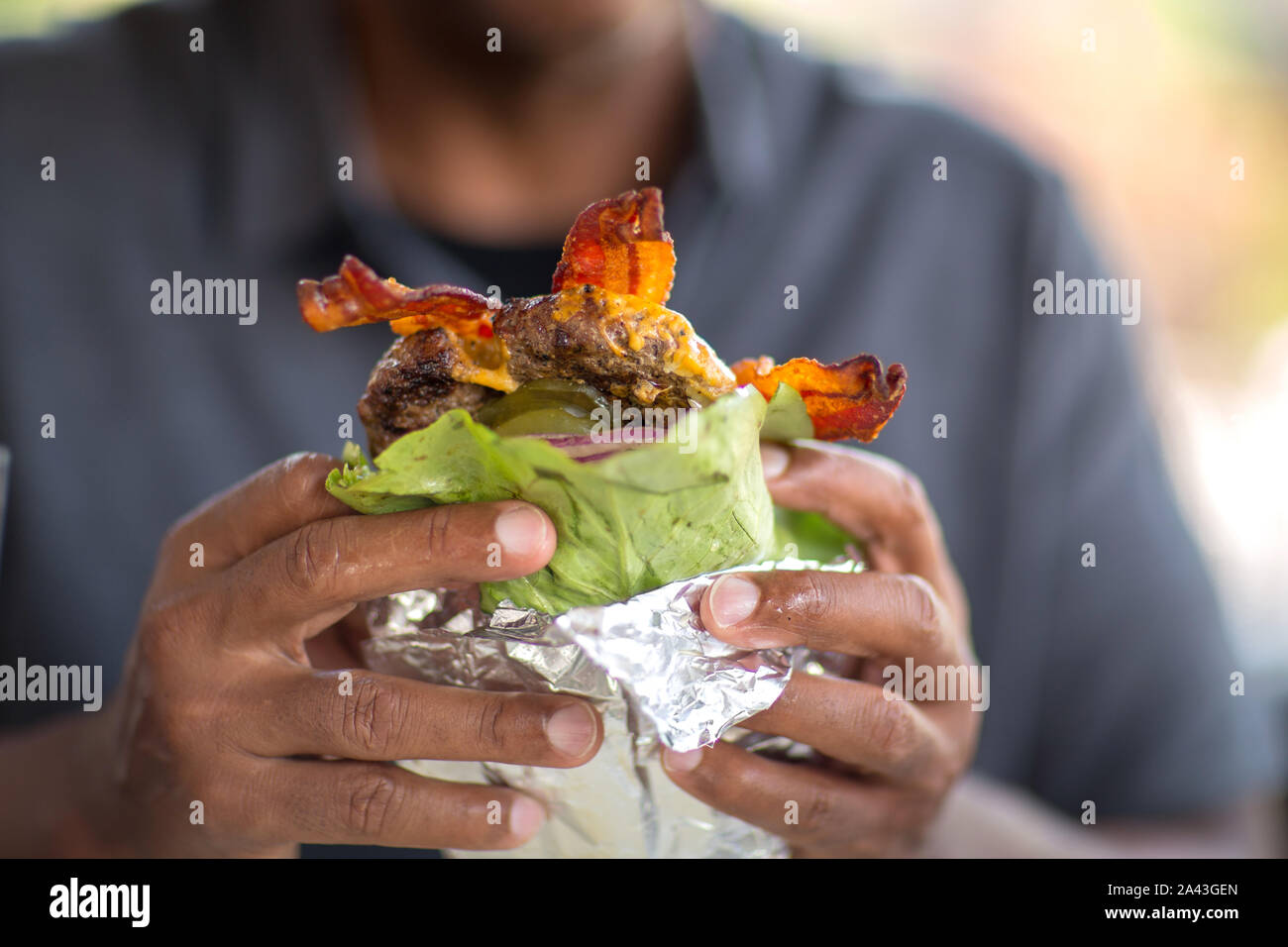 African a burger hi-res stock photography and images - Alamy