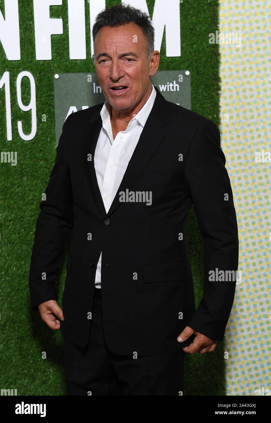 London, UK. 11th Oct, 2019. American singer Bruce Springsteen attends ...