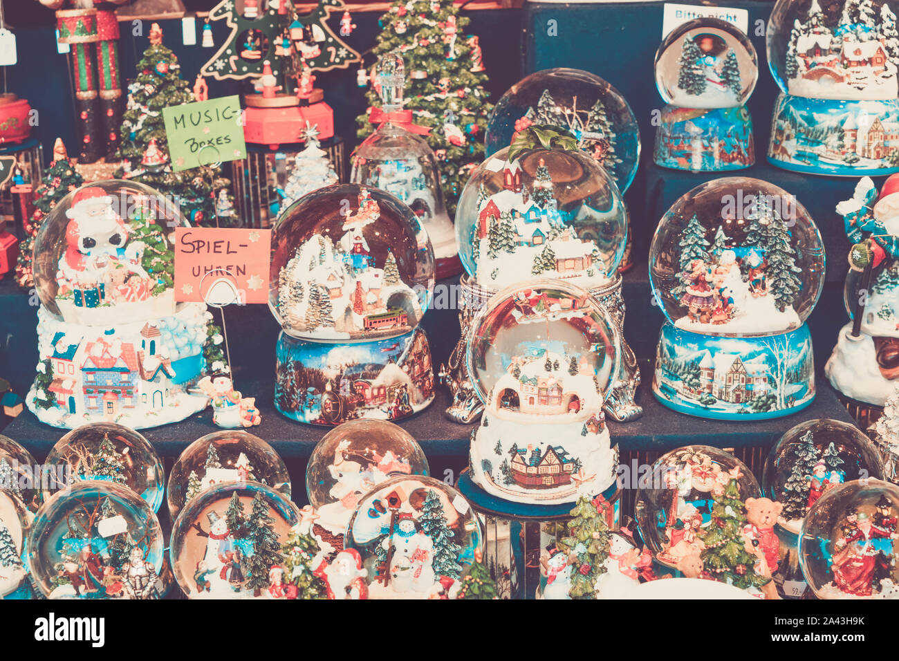 Christmas market kiosk details - traditional austrian festive snowballs ...