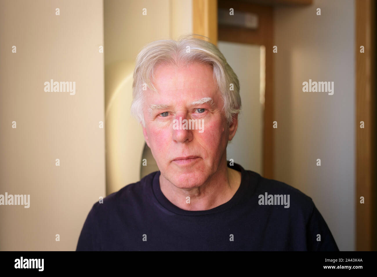 Actor Phil Davis in his dressing room at the Royal Shakespeare Theatre ...