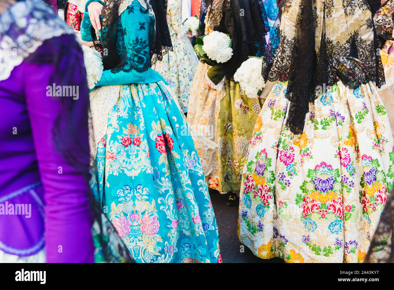 Traditional spanish dress detail hi-res stock photography and images ...