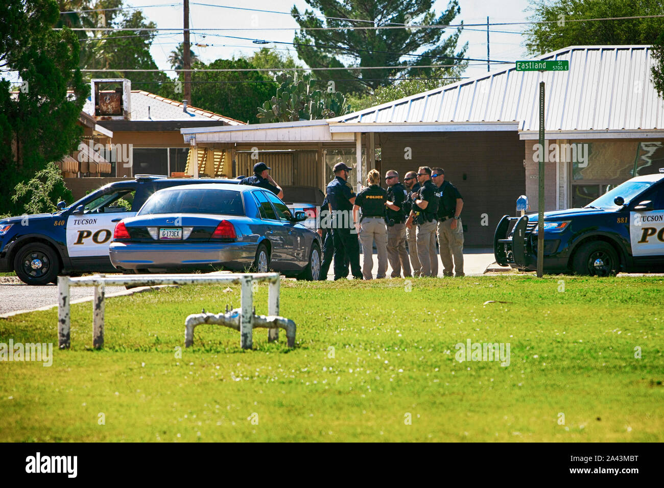 Multiple police cars hi-res stock photography and images - Alamy
