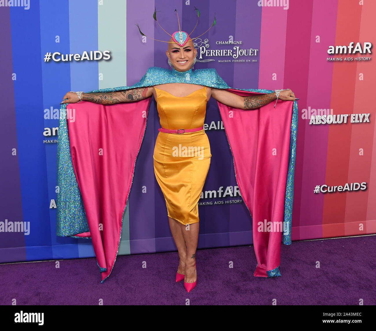 October 10, 2019, Hollywood, California, USA: Ongina arrives for the ...