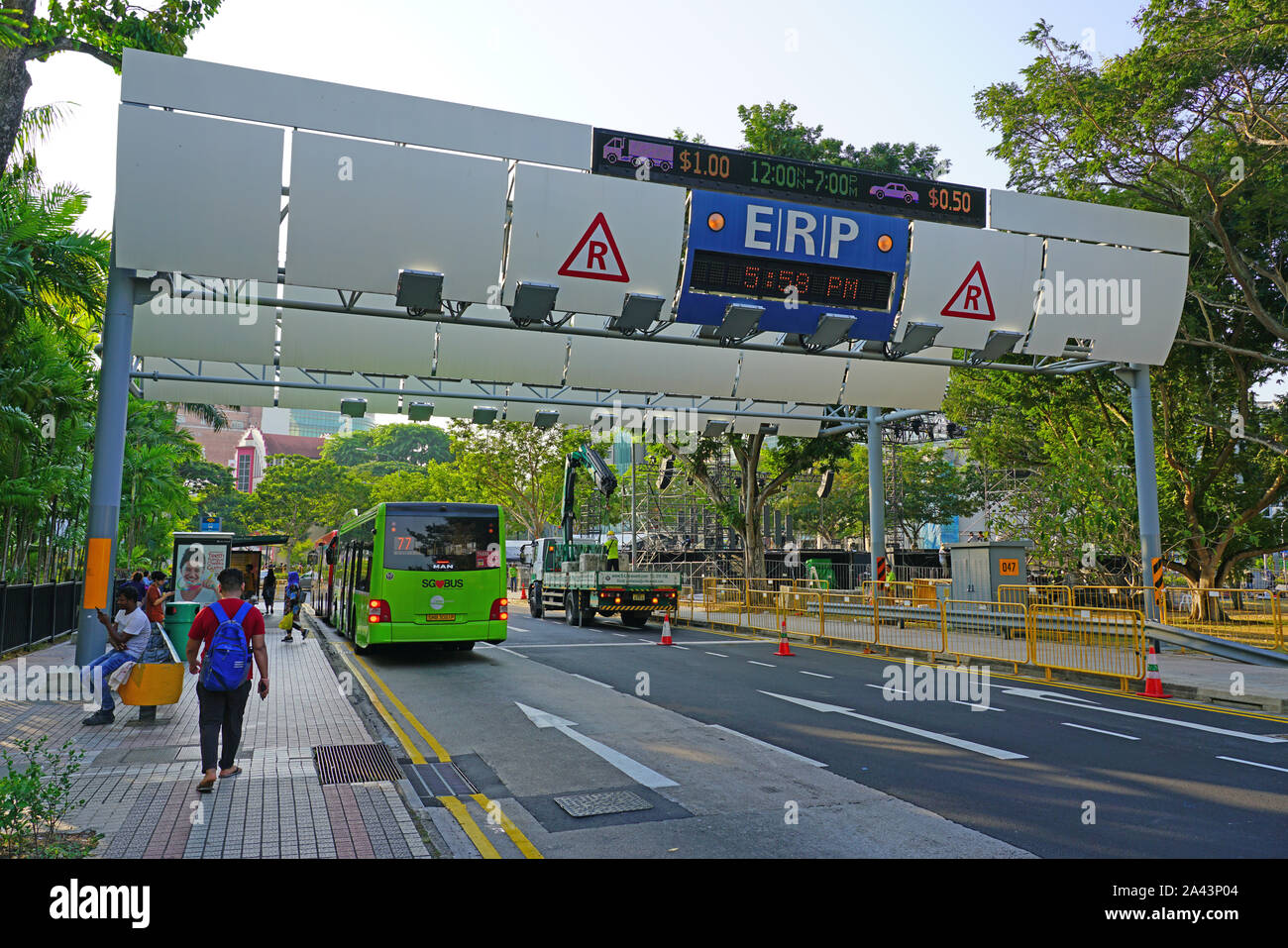 City road toll system erp road hi-res stock photography and images - Alamy