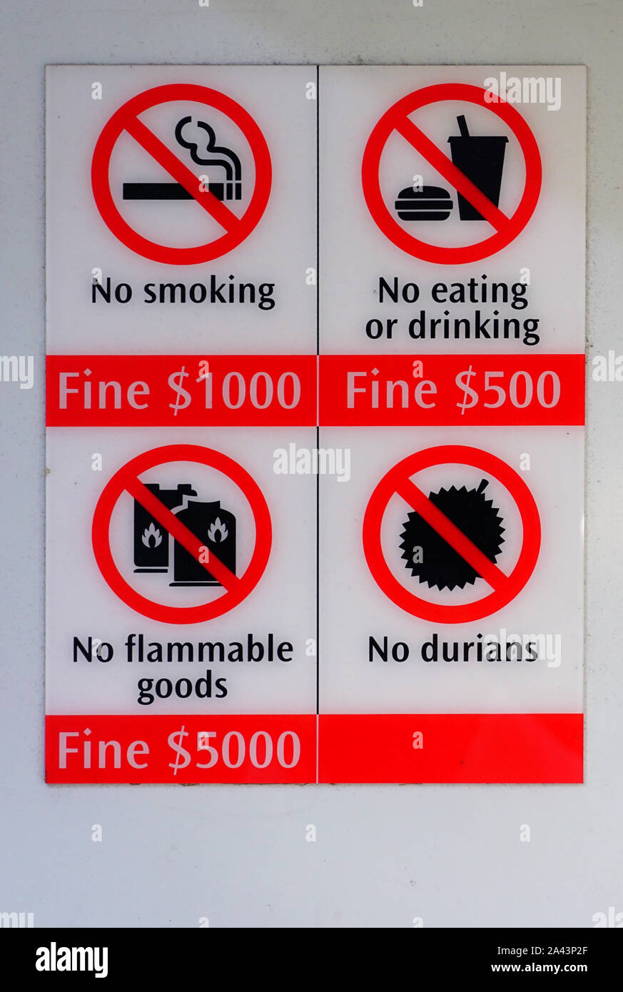 Durian sign hi-res stock photography and images - Alamy