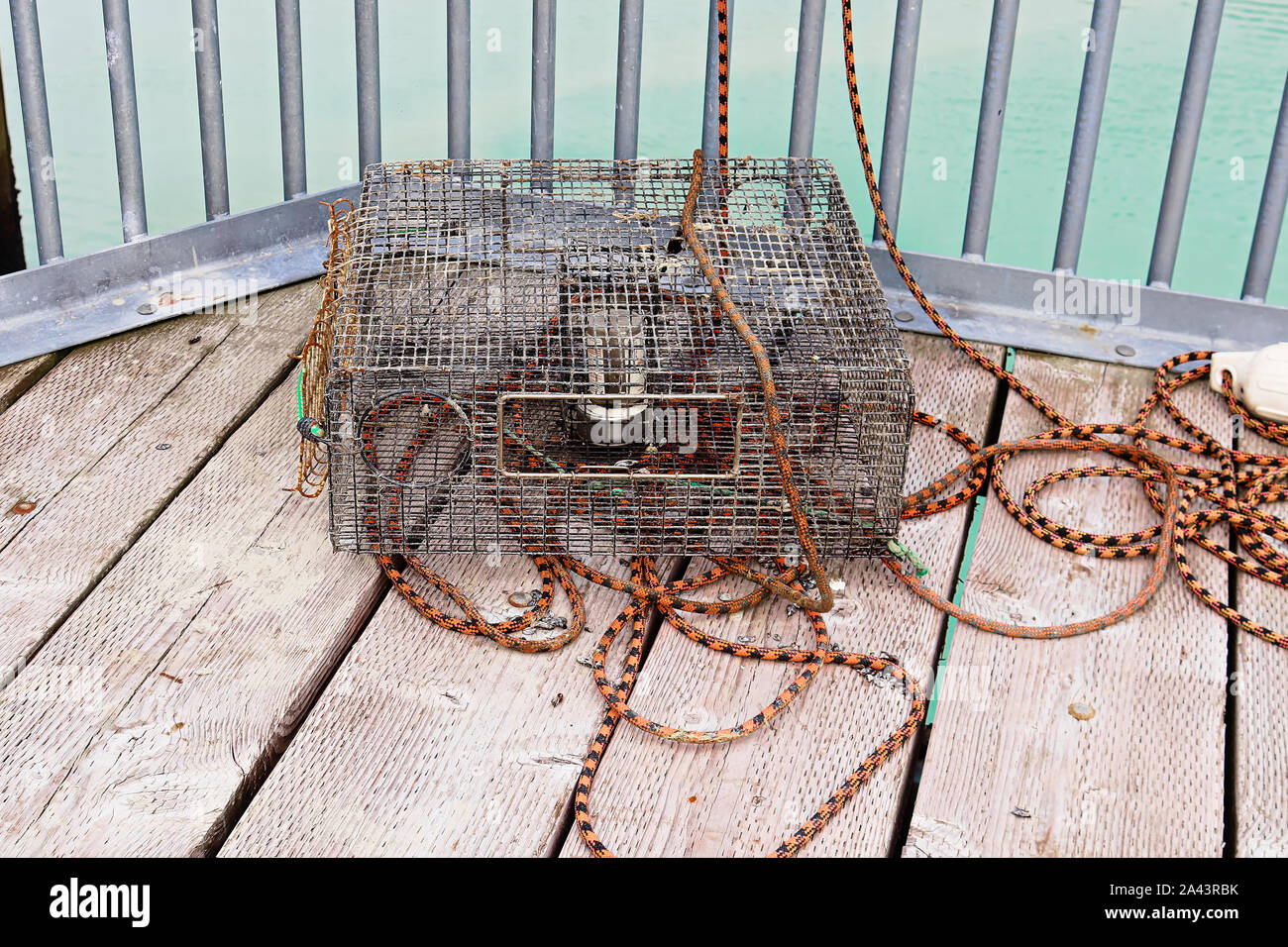Vintage crab pots hi-res stock photography and images - Alamy