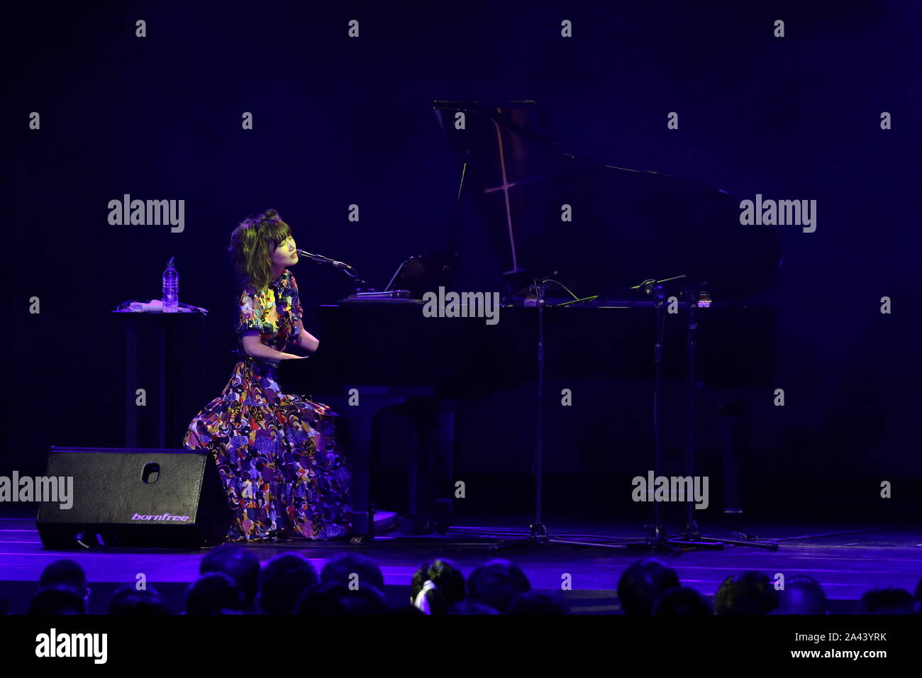 Japanese singer-songwriter Ai Otsuka performs during her "AIO PIANO at ...