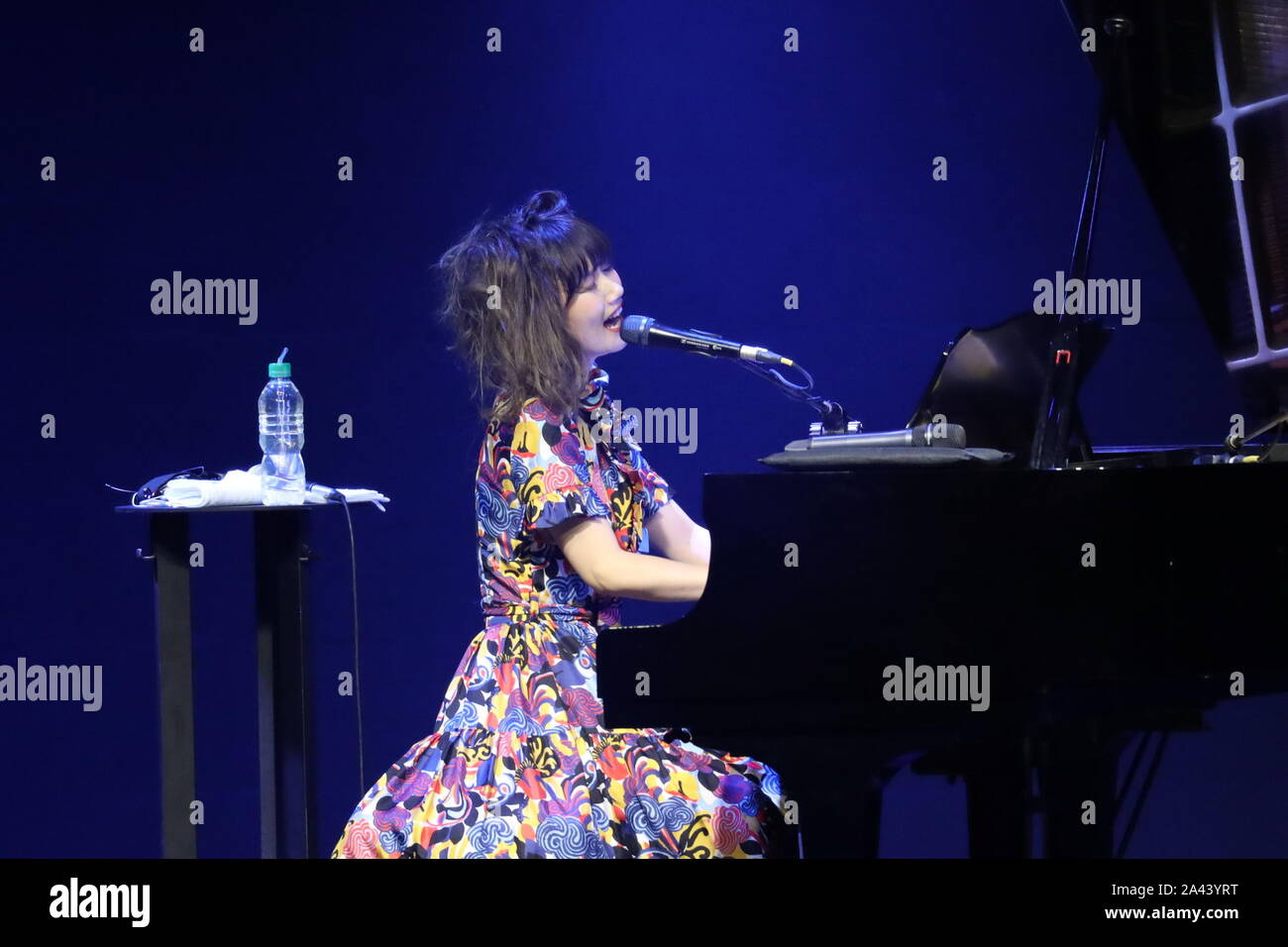 Japanese singer-songwriter Ai Otsuka performs during her "AIO PIANO at ...