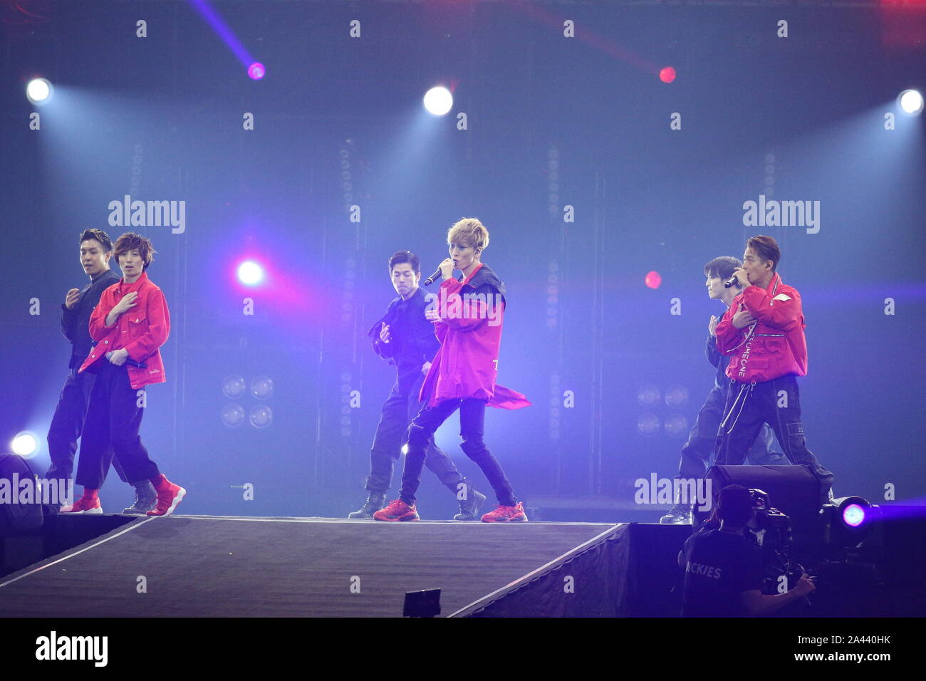 Ryohei Chiba, Keita Tachibana and Ryuichi Ogata of Japanese pop boy ...