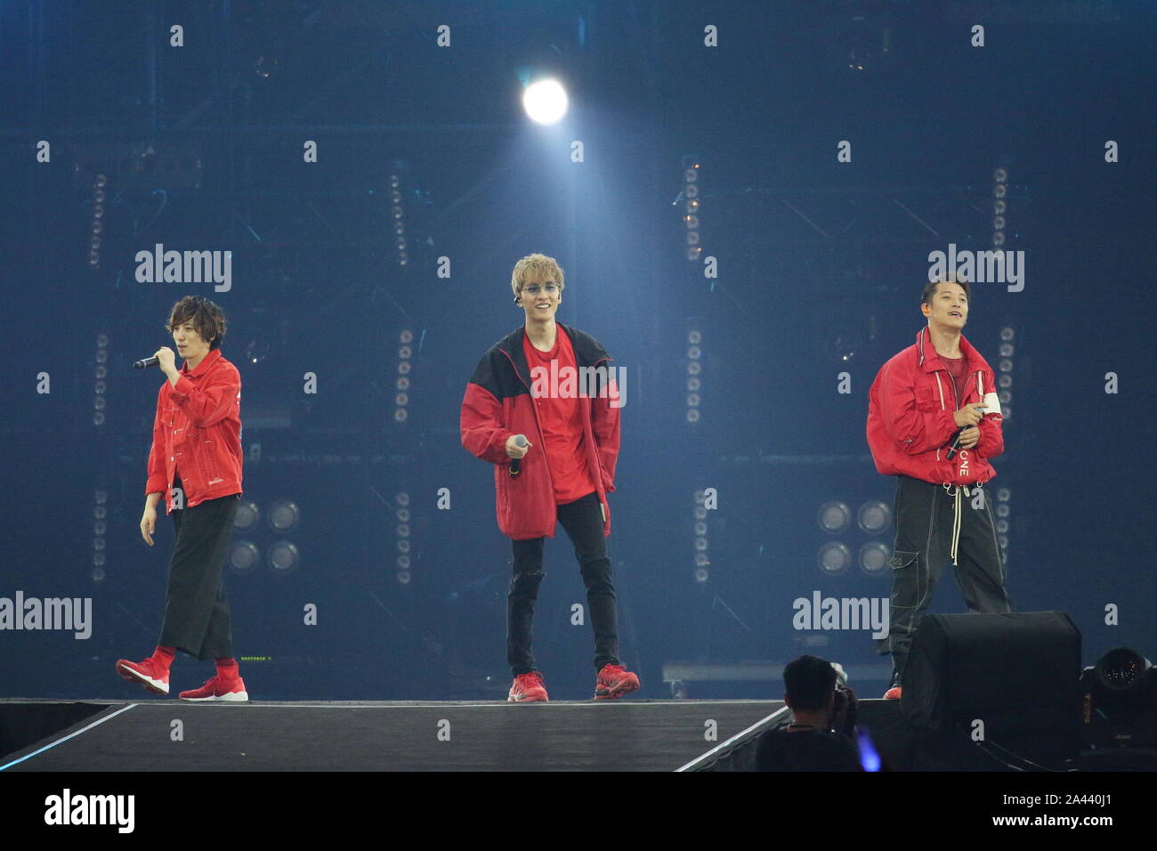 Ryohei Chiba, Keita Tachibana and Ryuichi Ogata of Japanese pop boy ...