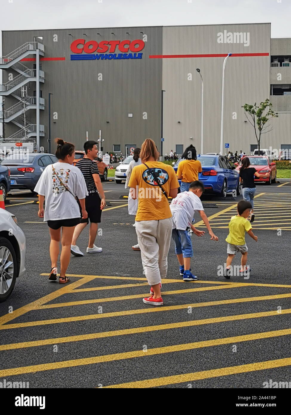 Chinese shoppers visit the Costco store in Shanghai, China, 28 August ...