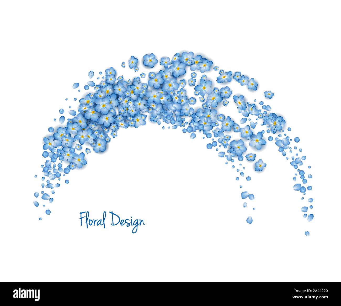 Falling flowers Stock Vector Images - Alamy