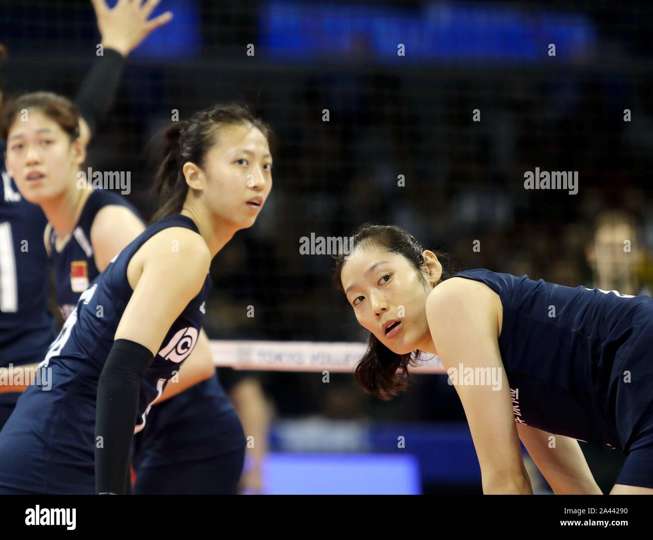 Members Of China Womens National Volleyball Team Are At The 2019 Fivb