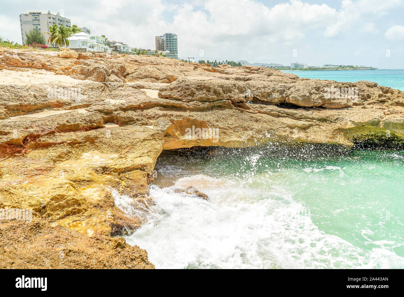 Cupecoy beach st martin hi-res stock photography and images - Alamy