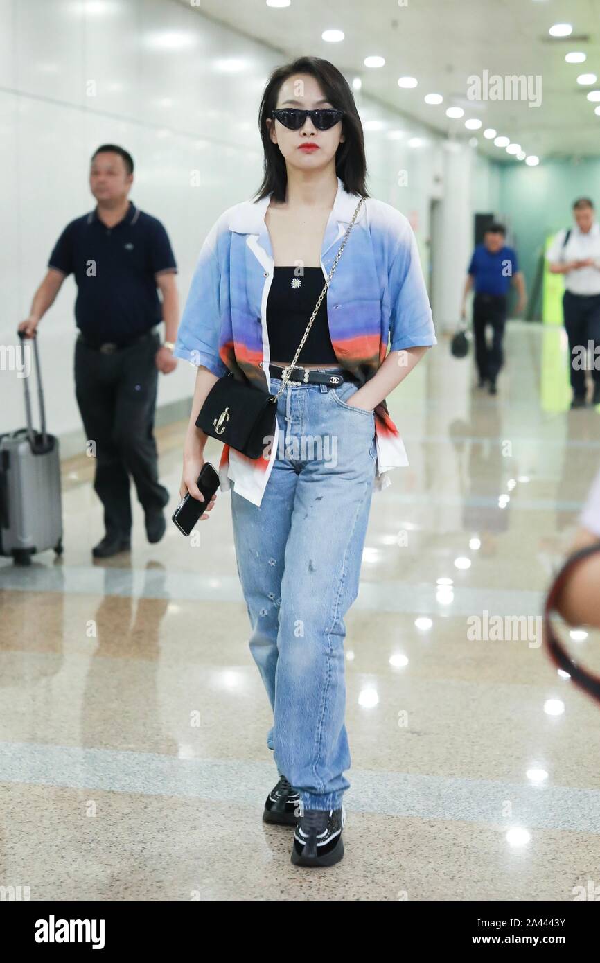 Chinese singer and actress Victoria Song or Song Qian arrives at the ...
