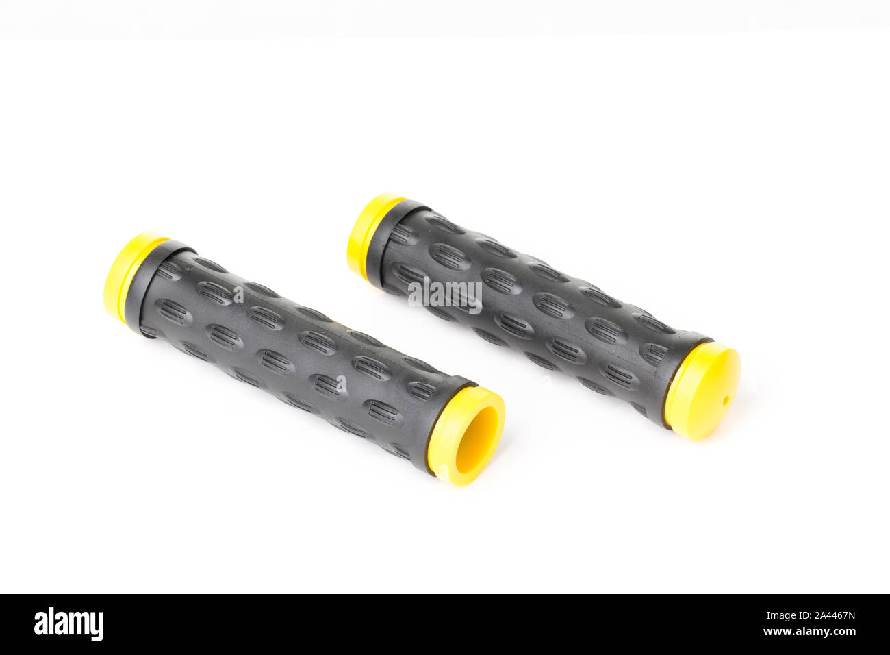 New Bicycle handle grip isolated on white background Stock Photo - Alamy