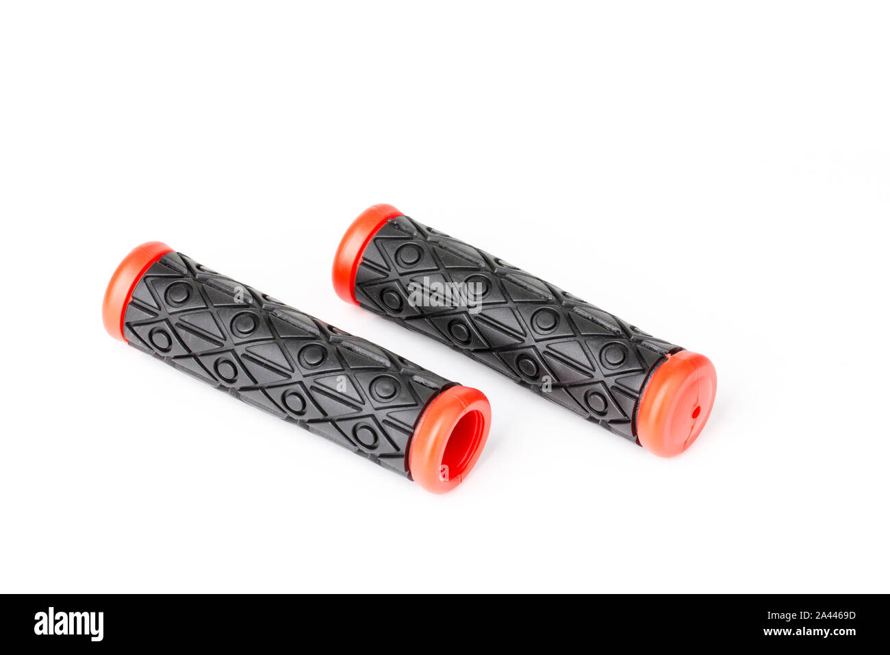 New Bicycle handle grip isolated on white background Stock Photo - Alamy