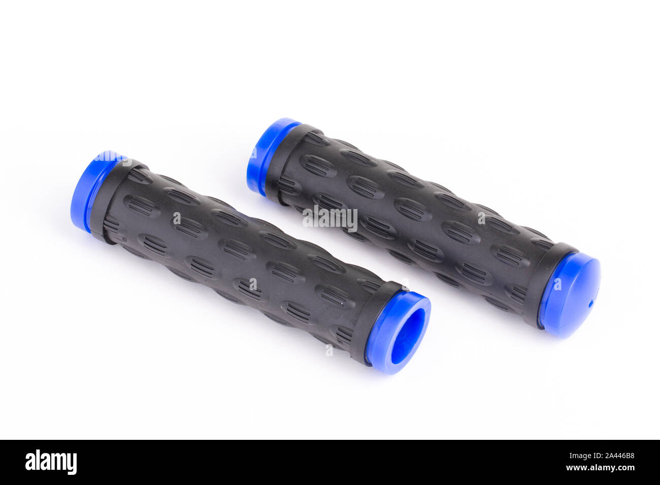 New Bicycle handle grip isolated on white background Stock Photo - Alamy