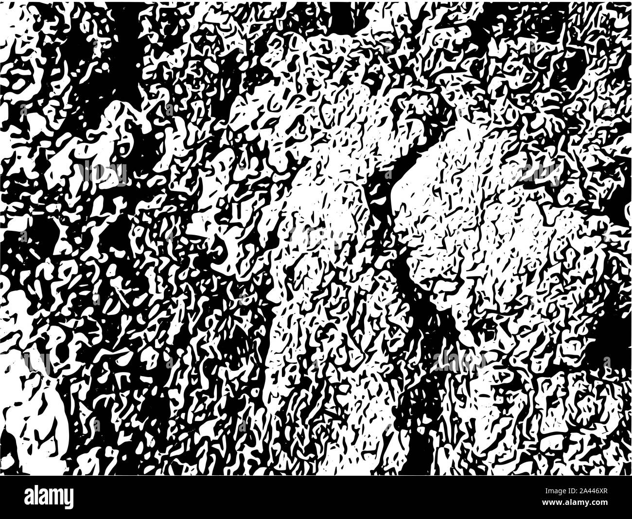 Graphic illustration in black and white. Pencil drawing of bark ...