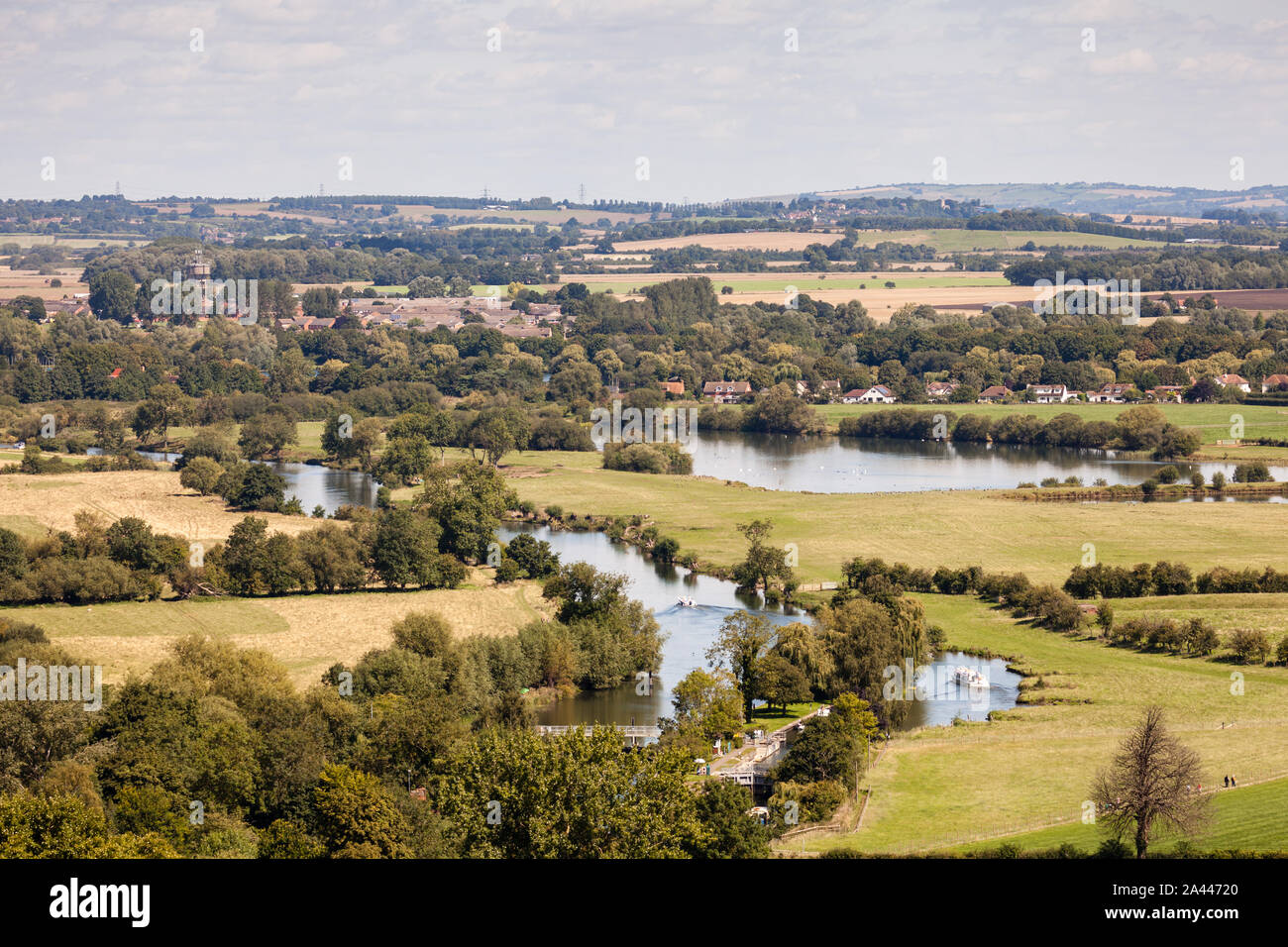 Wittenham Clumps Oxfordshire The Earth Trust Stock Photo - Alamy