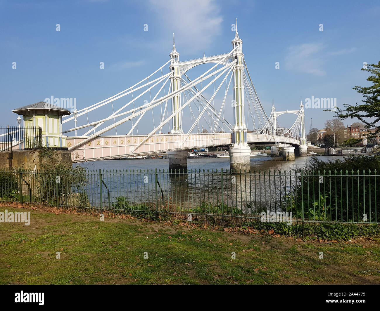 View of the Albert bridge, London, England Stock Photo - Alamy