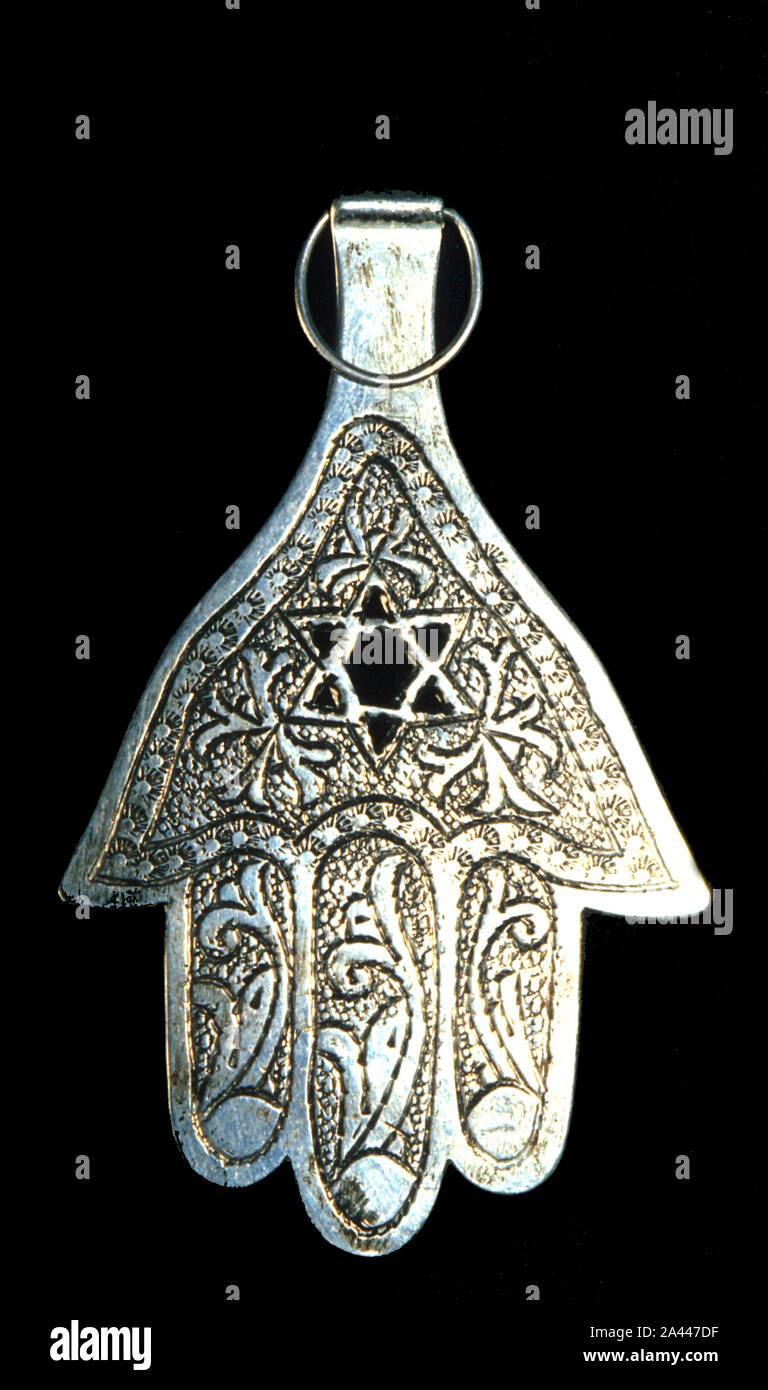 'Hand of Fatima' symbol, jewellery, Morocco Stock Photo - Alamy