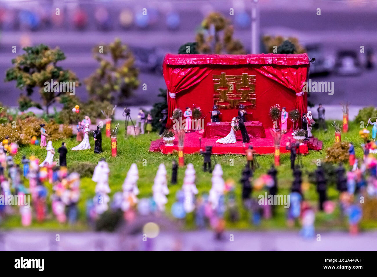 View of the miniature artworks capturing the Shanghai's history and ...