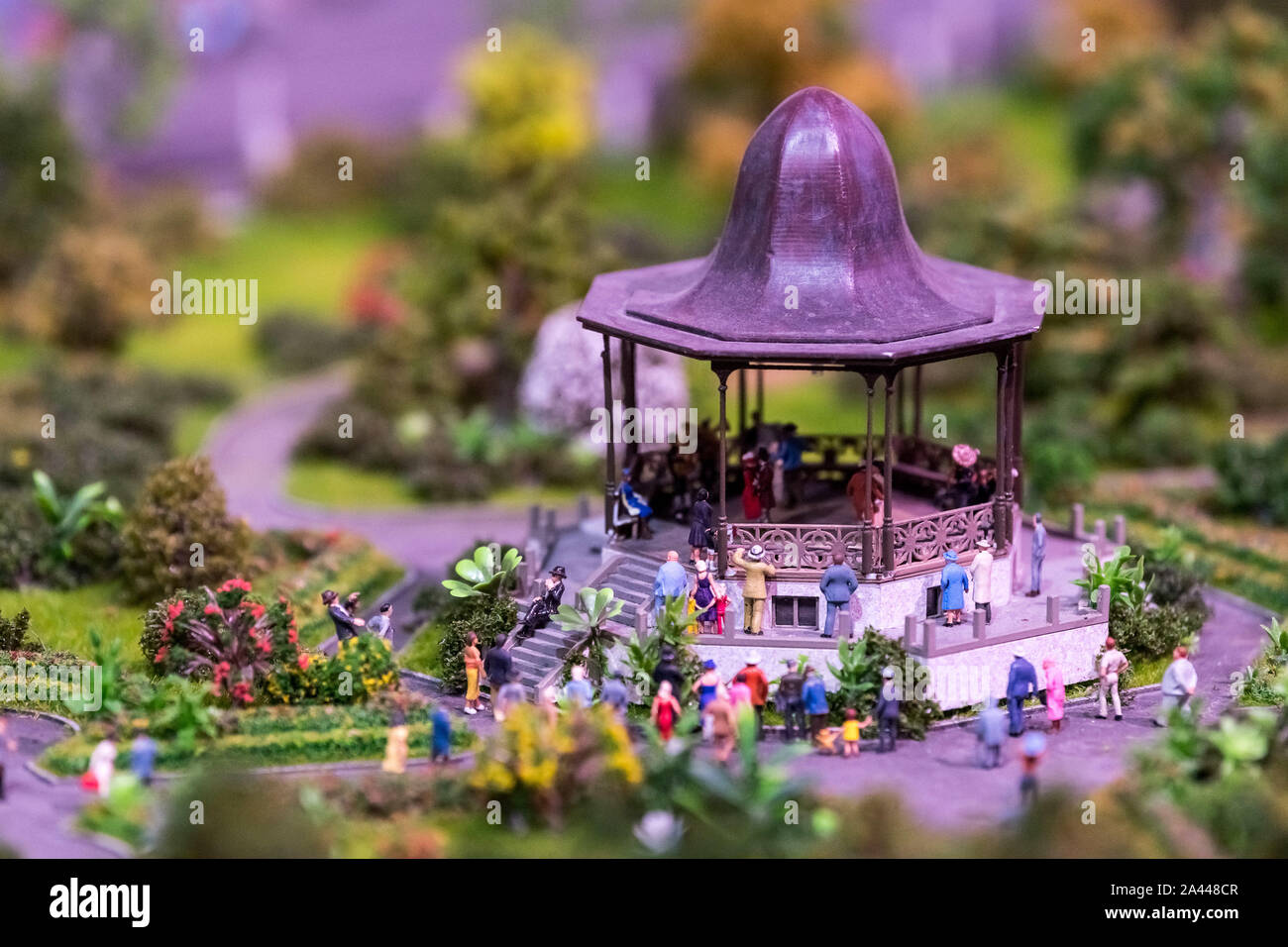 View of the miniature artworks capturing the Shanghai's history and ...